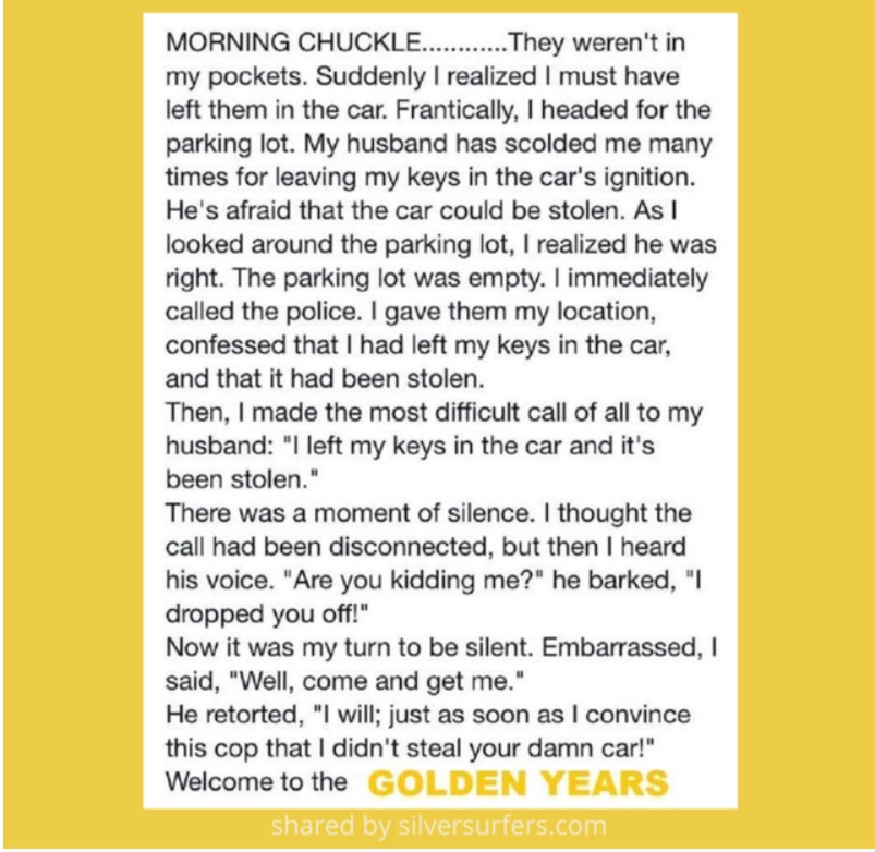 Morning Chuckle – Tolley's Topics